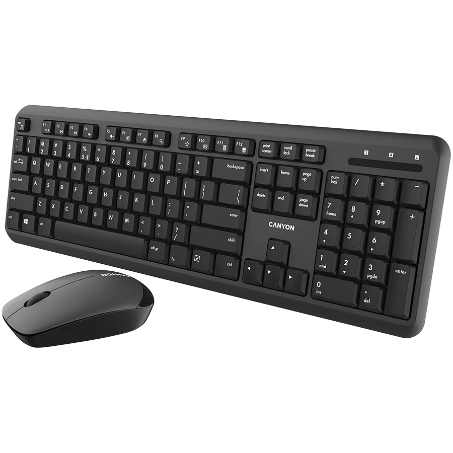 Keyboard CANYON SET-W20 + Mouse, Black
