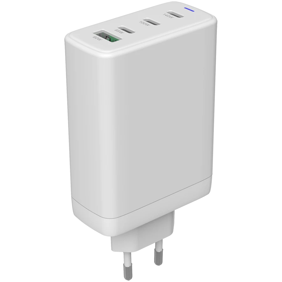CANYON CU140ACC Power Adapter 4*USB/USB-C, 150 W, White 3*USB Type C ...