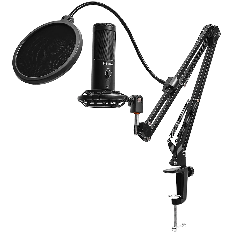 LORGAR Voicer 931, Gaming Microphone, Black, USB condenser microphone ...