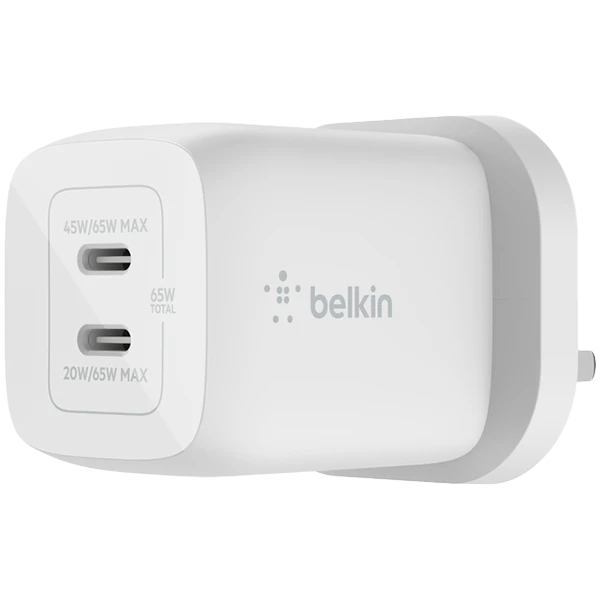 Power Adapter BELKIN 2*USB-C, 65 W ყიდვა: ფასი, განვადება - iSpace