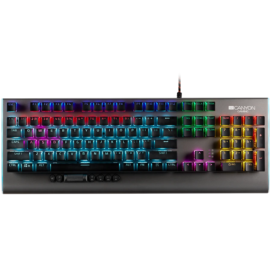 Gaming Keyboard CANYON Interceptor GK-8, Wired, Matte Dark Gray, EN ...