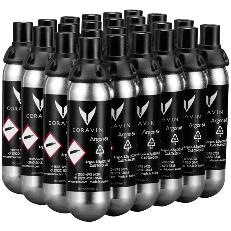 Pure Capsules 24pk (brown box) CORAVIN Pure Argon Capsules - prices ...