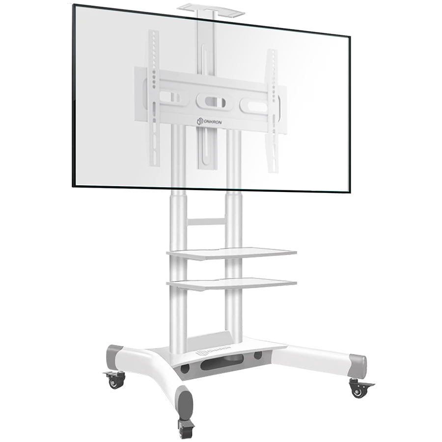 ONKRON Mobile TV Stand Rolling Cart 3 Shelves for 40"-70" TVs up to 60 ...