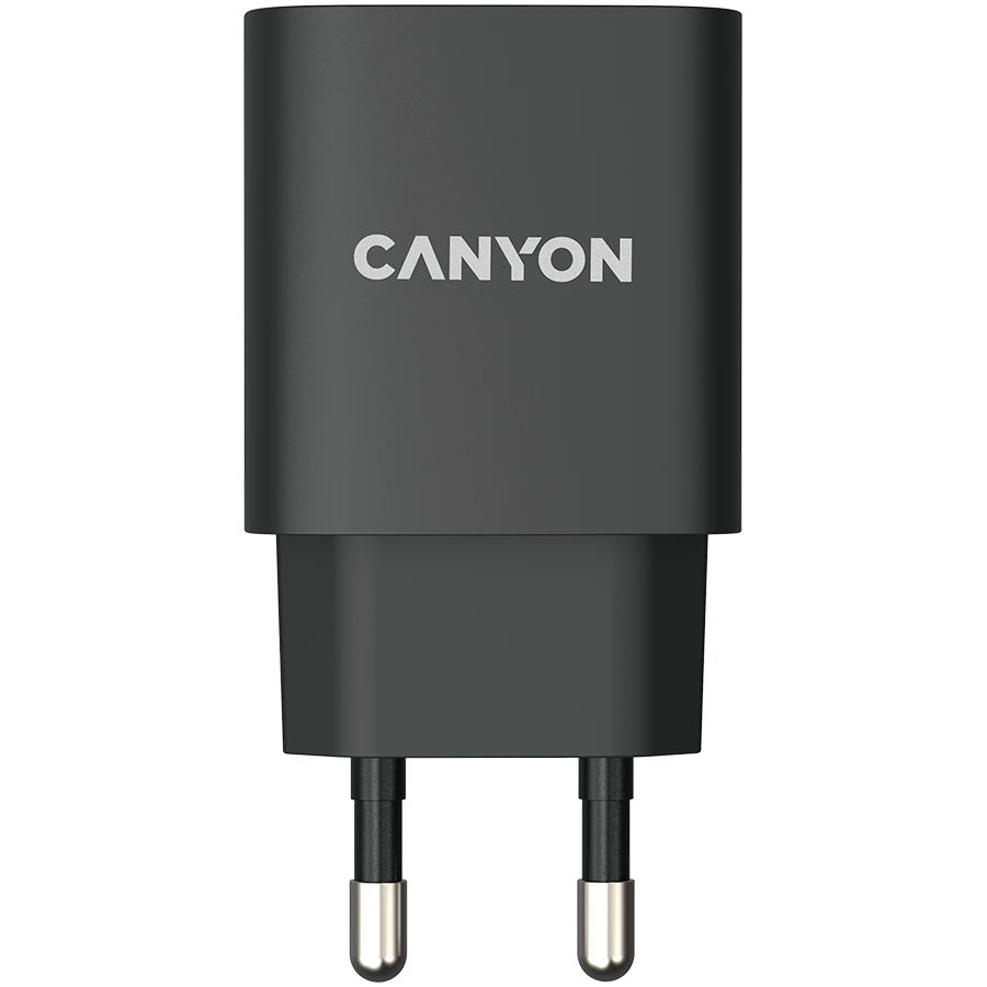 Power Adapter CANYON H-20-02 USB-C, 20 W, Black - buy in Cyprus