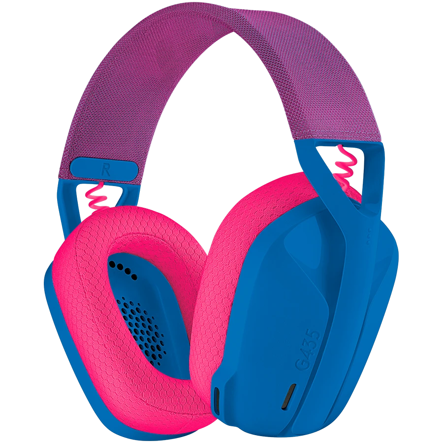 Wireless Headset LOGITECH G435 Lightspeed with Microphone Blue ...