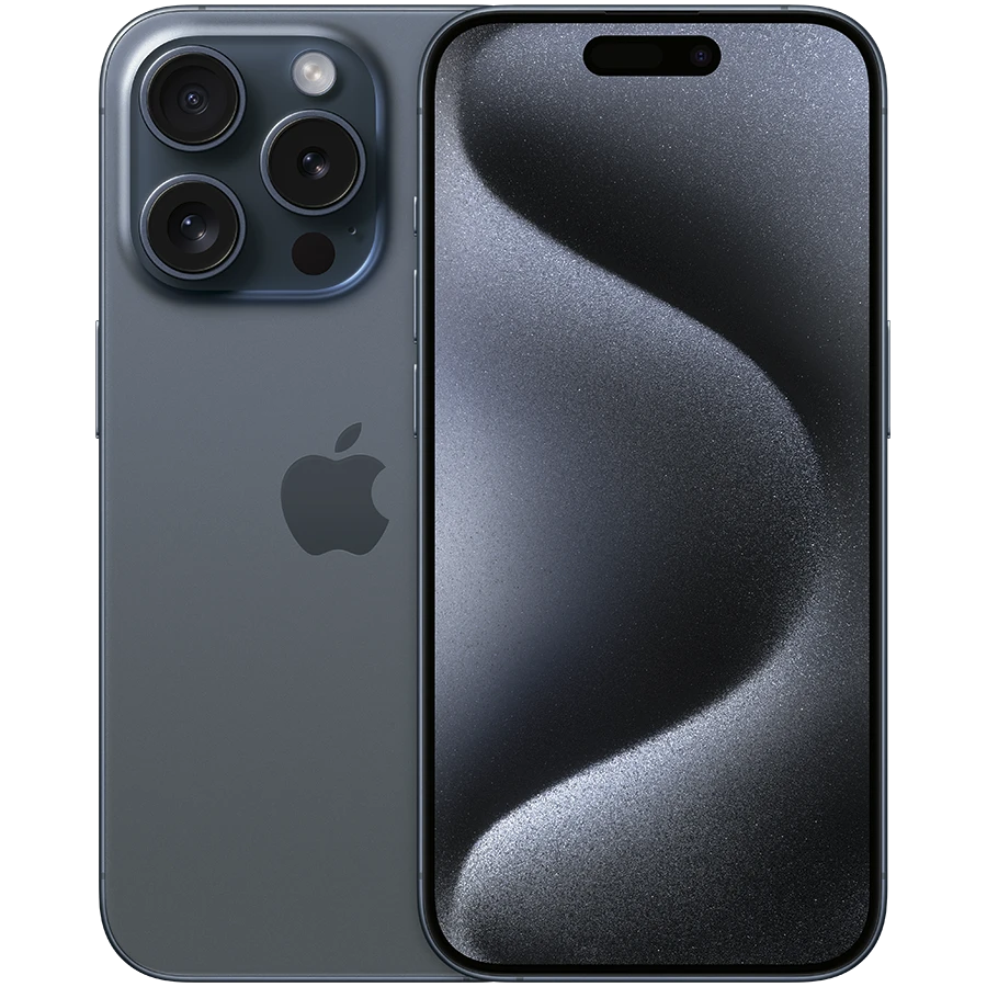 iPhone 15 Pro, 256 ГБ, Blue Titanium купить - телефон Apple MTV63RX/A цена, рассрочка, гарантия ...