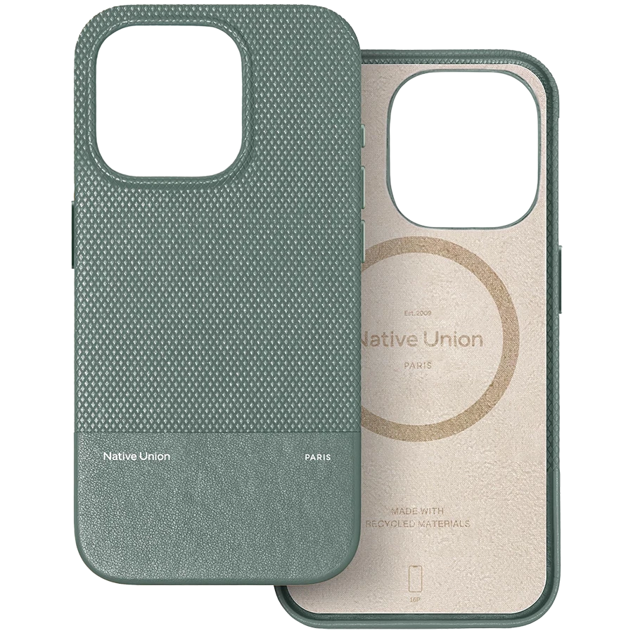 Case NATIVE UNION (RE)CLASSIC CASE with MagSafe, Slate Green for iPhone ...