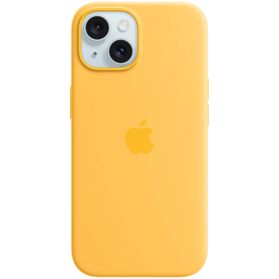 Чехол APPLE силиконовый с MagSafe Sunshine для iPhone 15